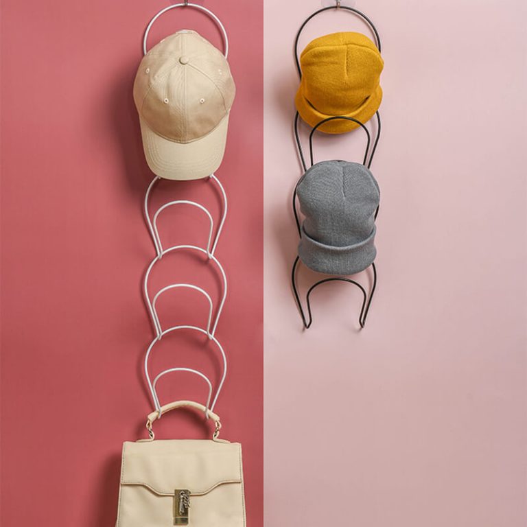 5 PCS Multifunctional Iron Hat Rack Over the Door
